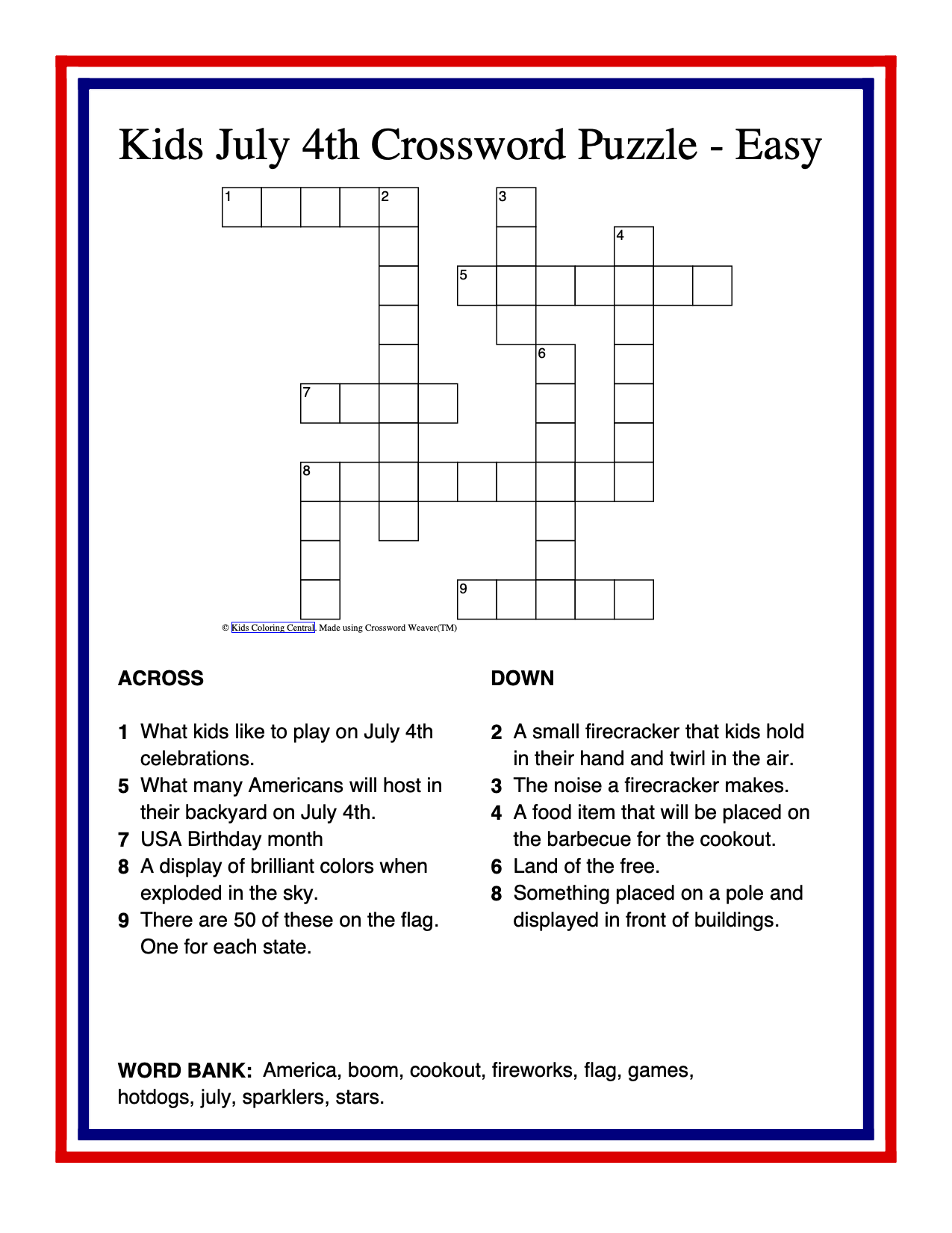 Kid Fun Kit! July 4