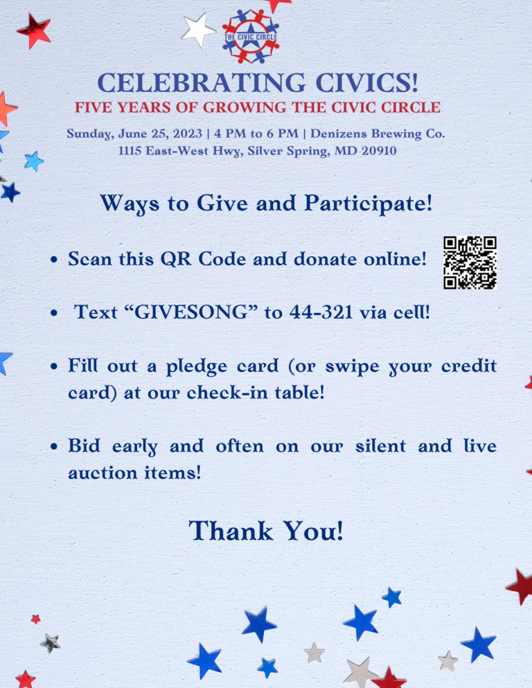 The “Celebrating Civics” Program is Here!