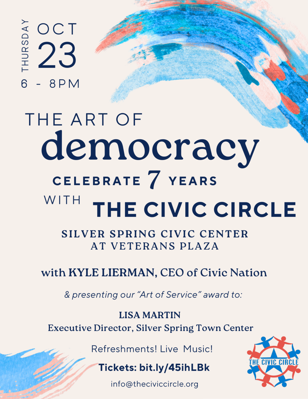 Celebrate the “Art of Democracy” with The Civic Circle!